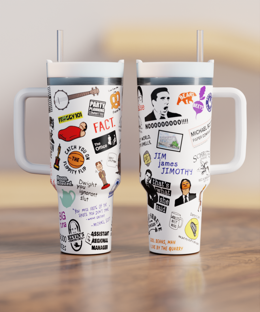 "Michael Scott Paper Company" 40oz CREWCUP – The Mum Crew